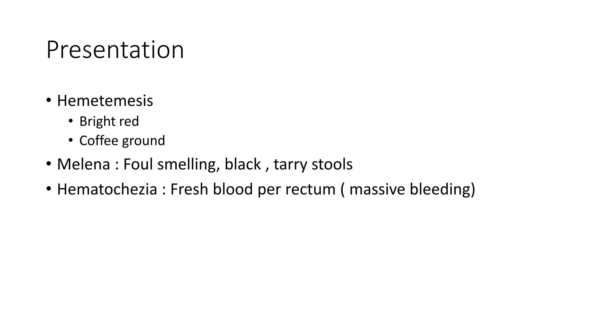 Acute gi haemorrhage | PPTX