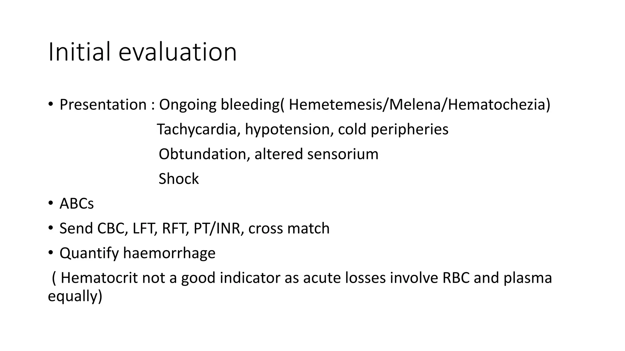 Acute gi haemorrhage | PPTX
