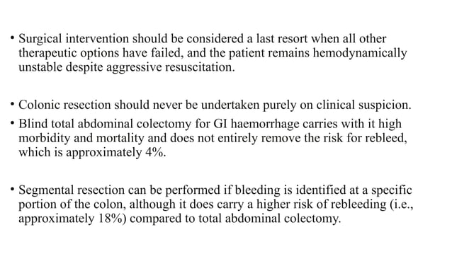 Acute Gastro Intestinal Haemorrhage : In Brief | PPT