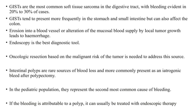 Acute Gastro Intestinal Haemorrhage : In Brief | PPT