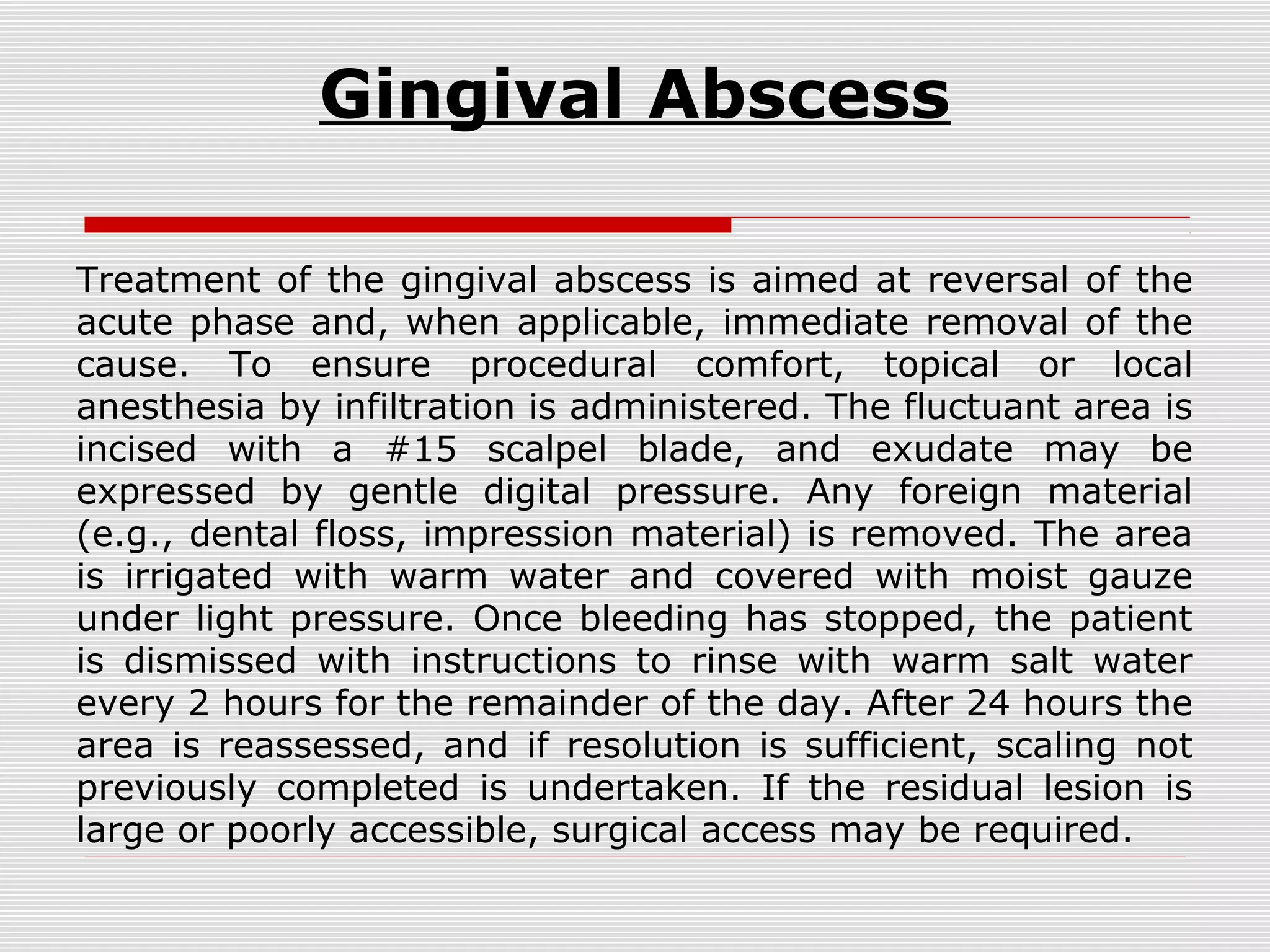 Acute gingival conditions | PPT
