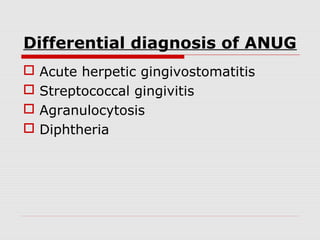 Acute gingival conditions | PPT