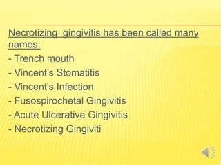 Acute gingival conditions.pptx | Dental Health | Diseases and Conditions