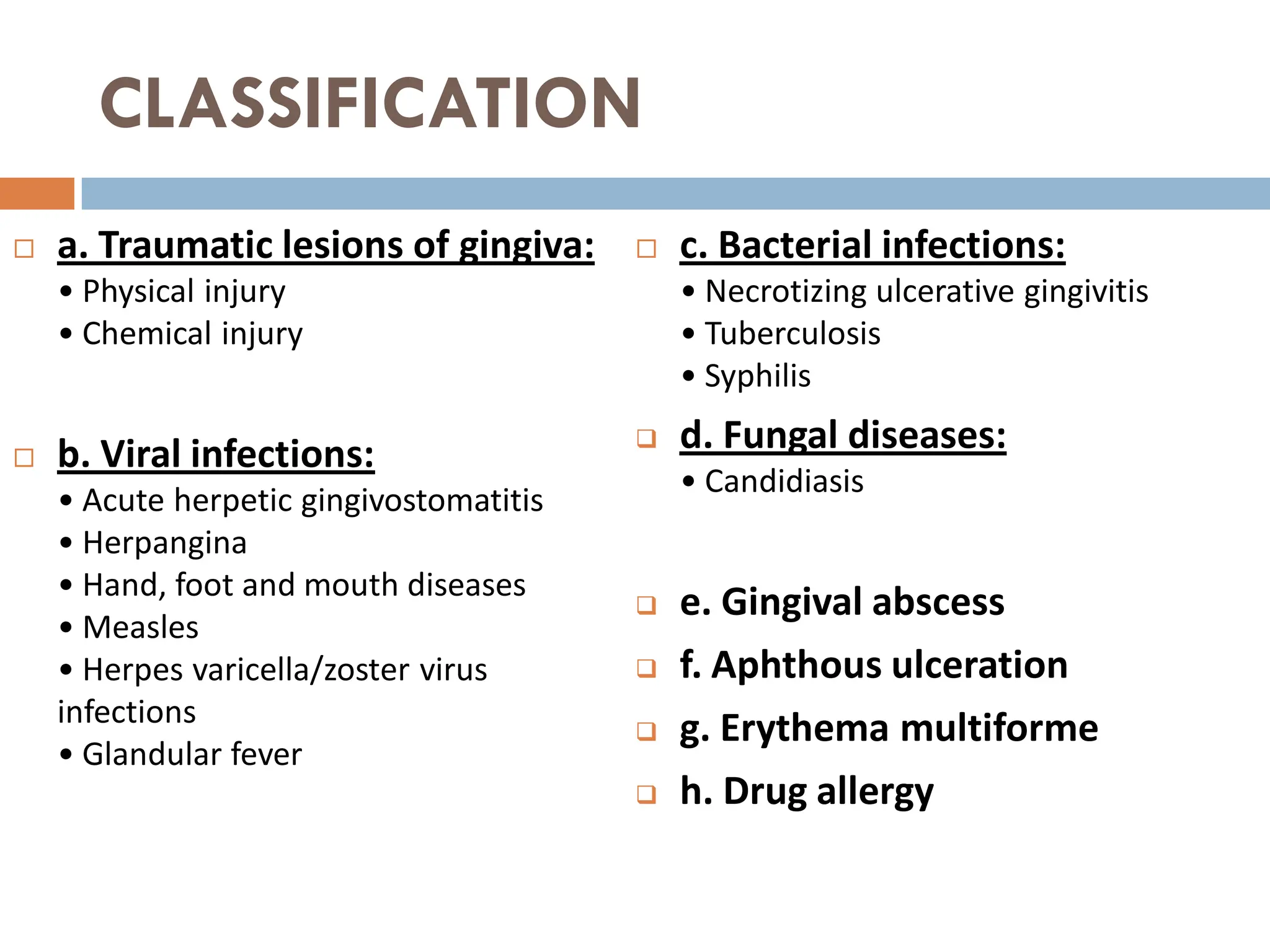 Acute gingival infection of acute infections | PDF