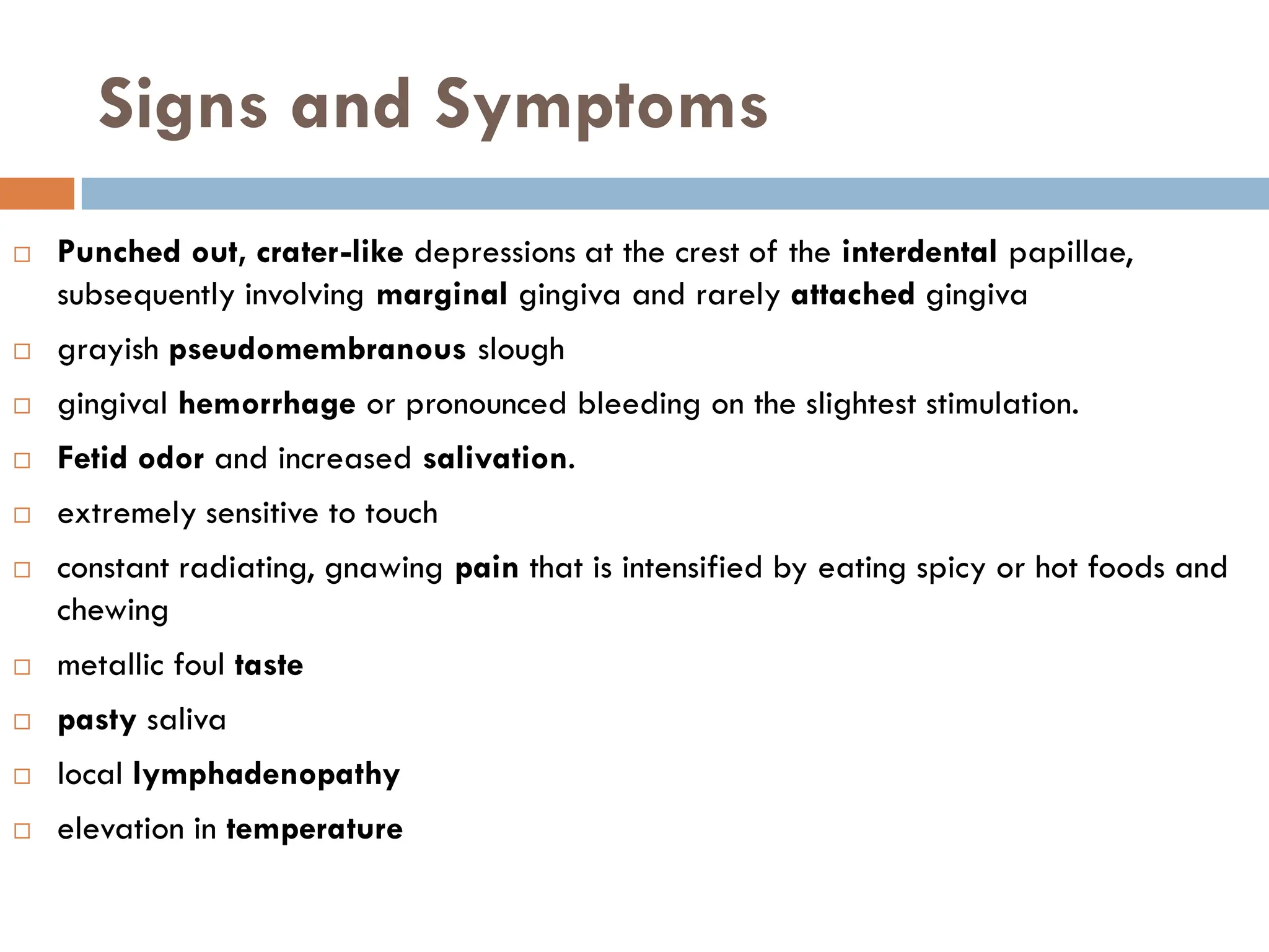 Acute gingival infection of acute infections | PDF