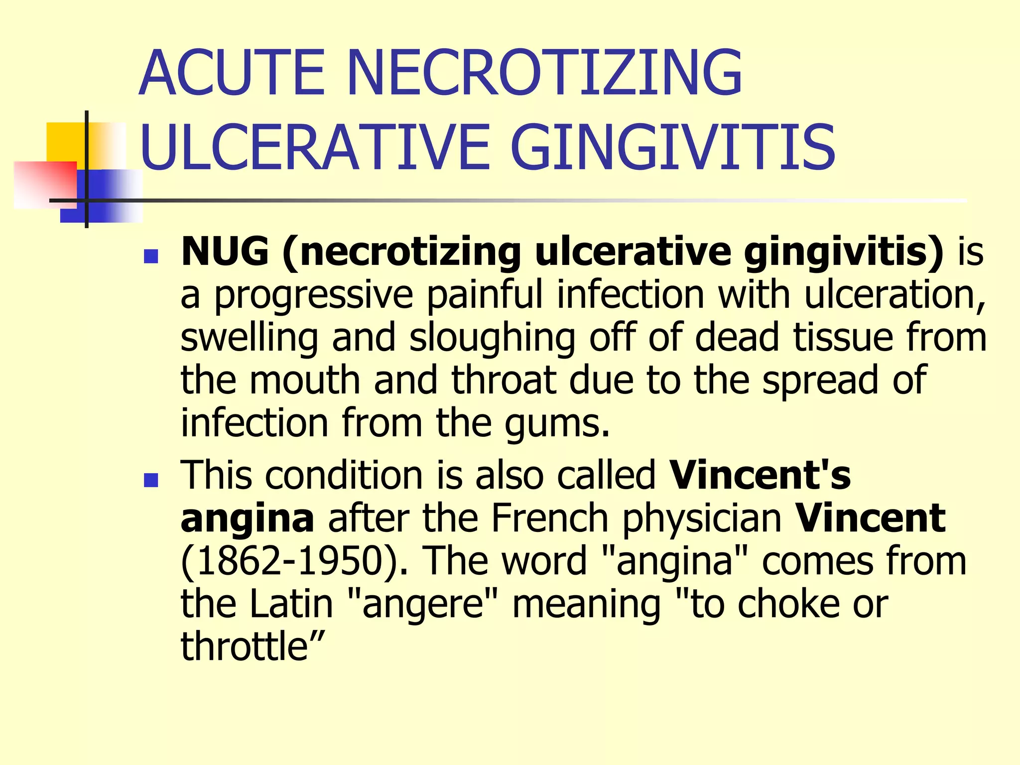Acute gingival infections | PPTX