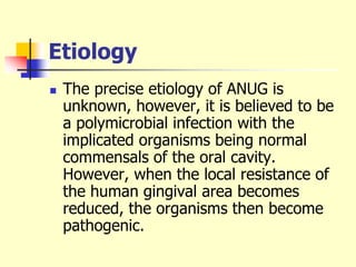 Acute gingival infections | PPTX