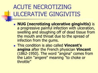 Acute gingival infections | PPTX
