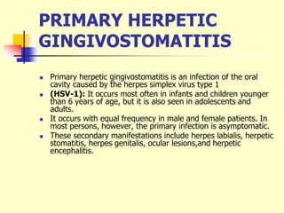 Acute gingival infections | PPTX