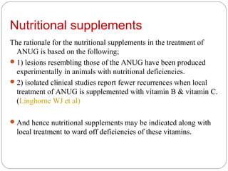 Acute gingival infections- Dr Harshavardhan Patwal | PPT