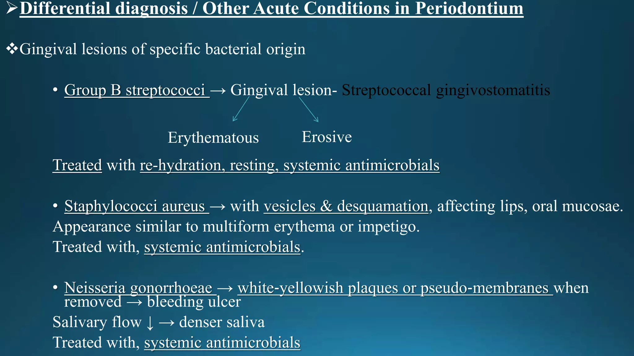 ACUTE GINGIVAL INFECTIONS Based on 2017 Classification.pptx