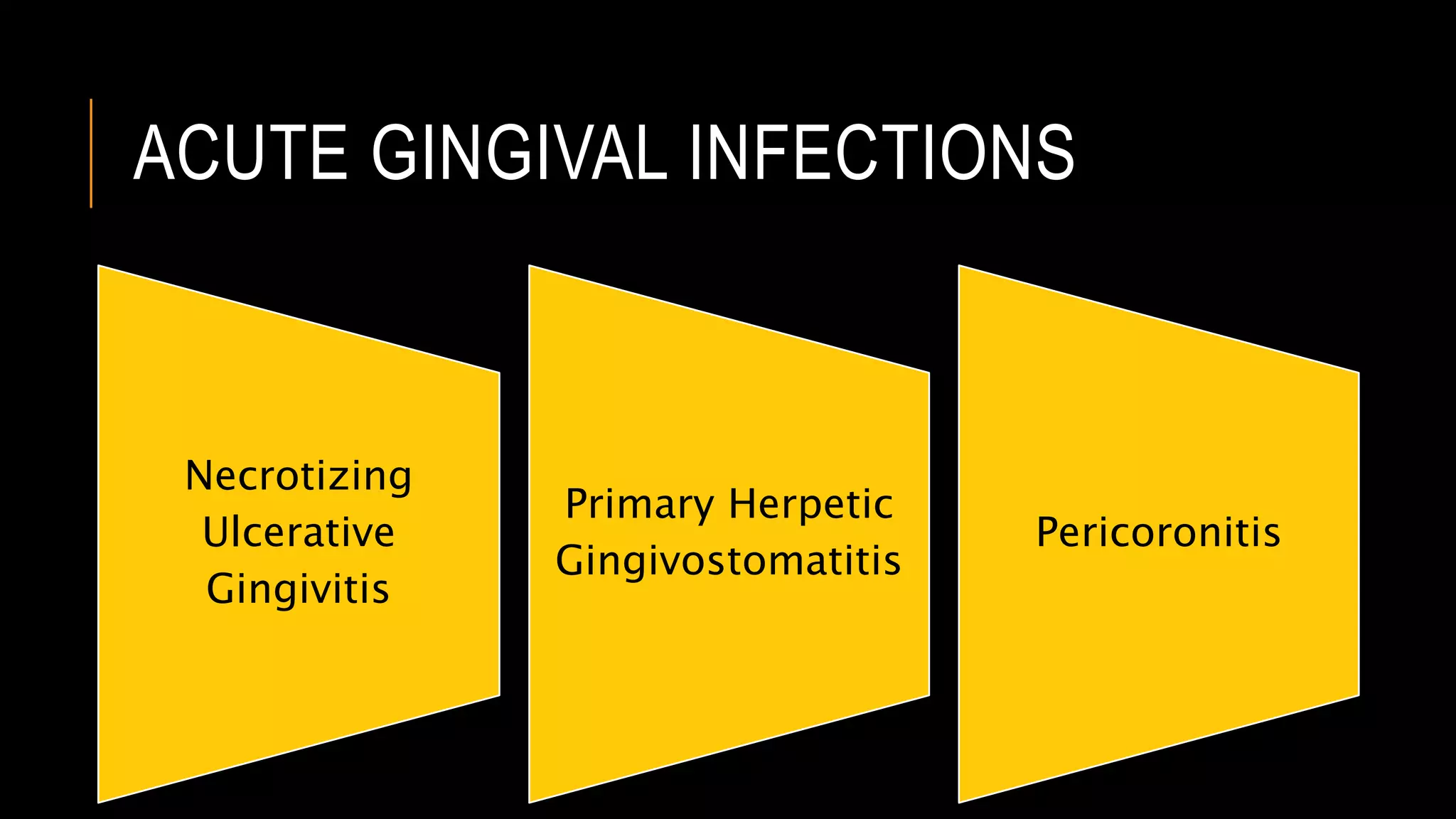Acute gingival infections and desquamative gingivitis | PPT
