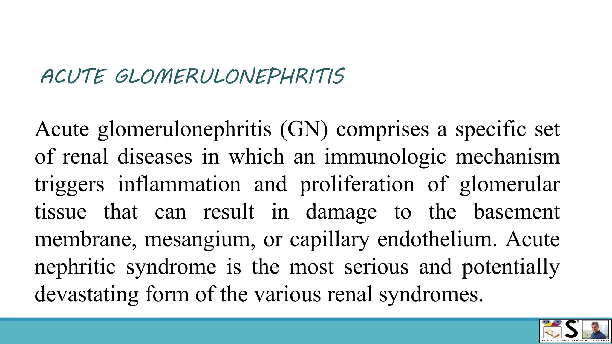 Acute glomerulonephritis in children in english | PPTX