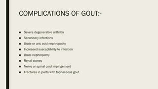 Acute Gout Pathophysiology and Management | PPTX