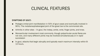 Acute Gout Pathophysiology and Management | PPTX