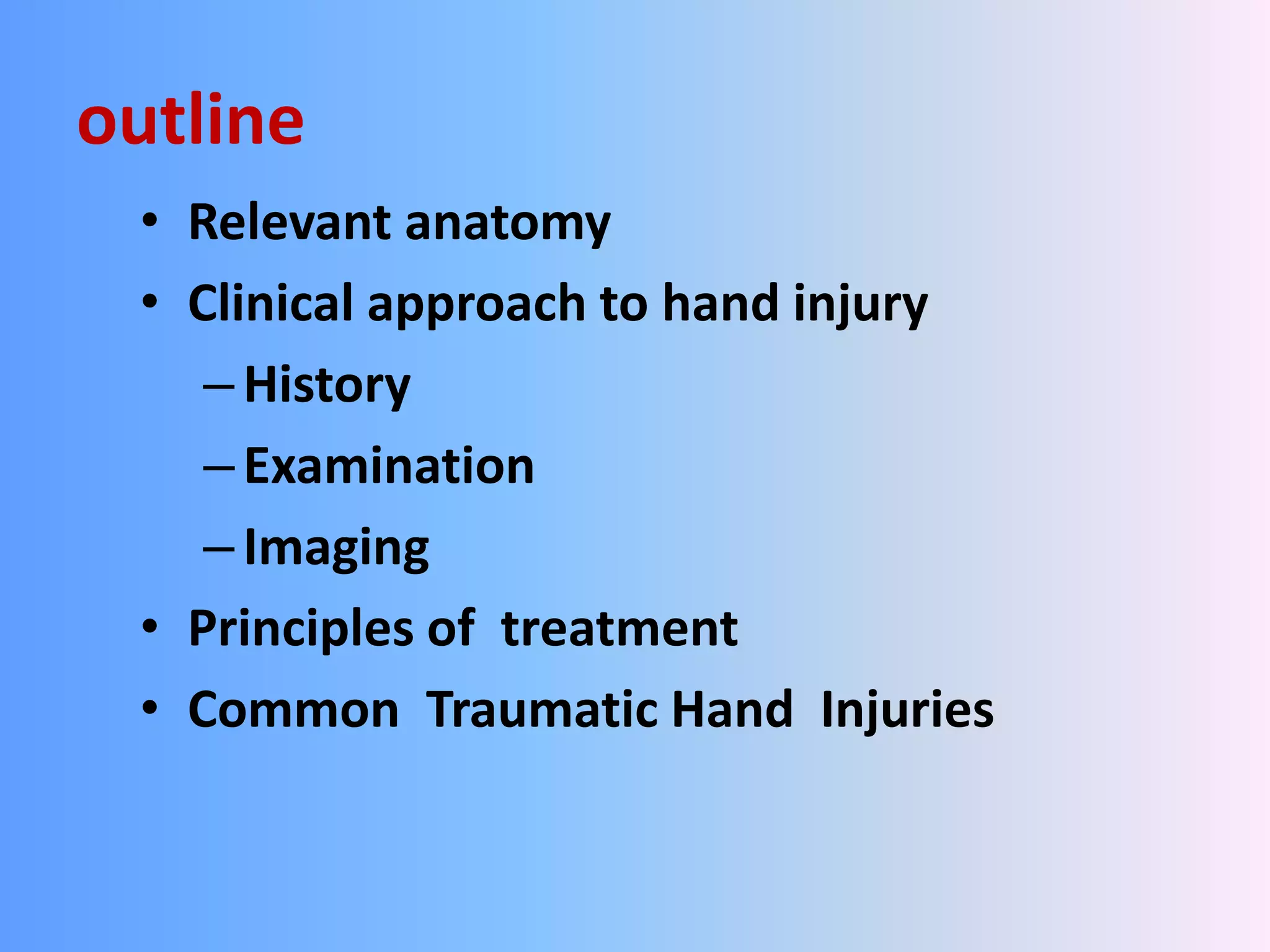 Acute hand injury management | PPTX