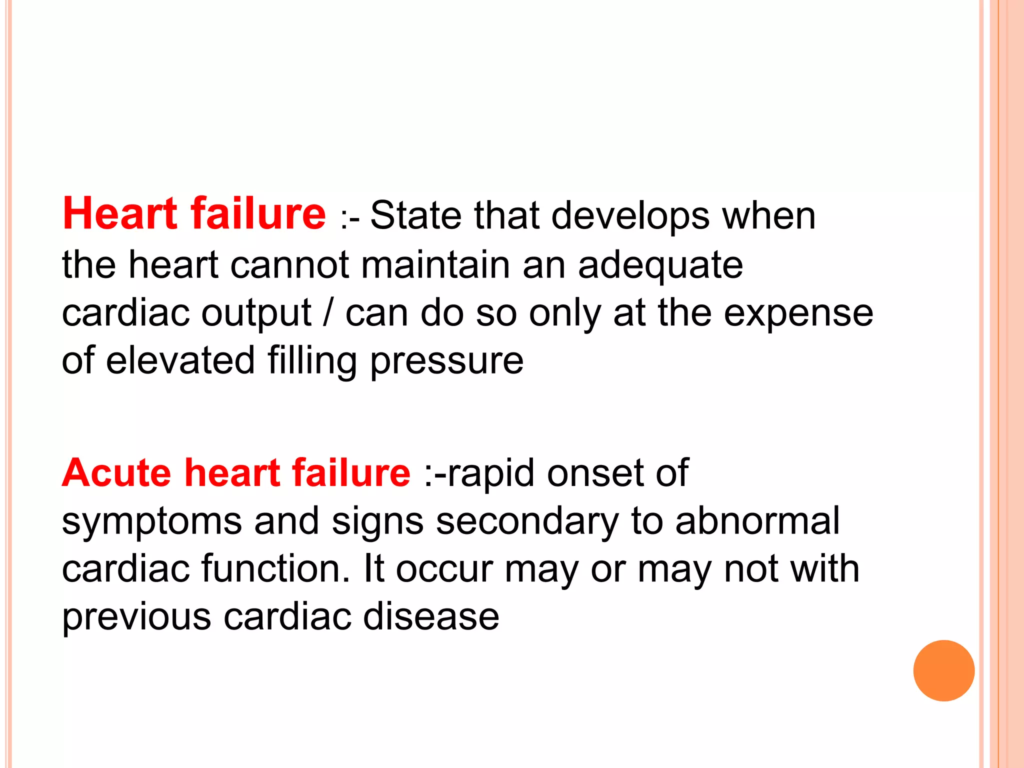 Acute heart failure | PPTX