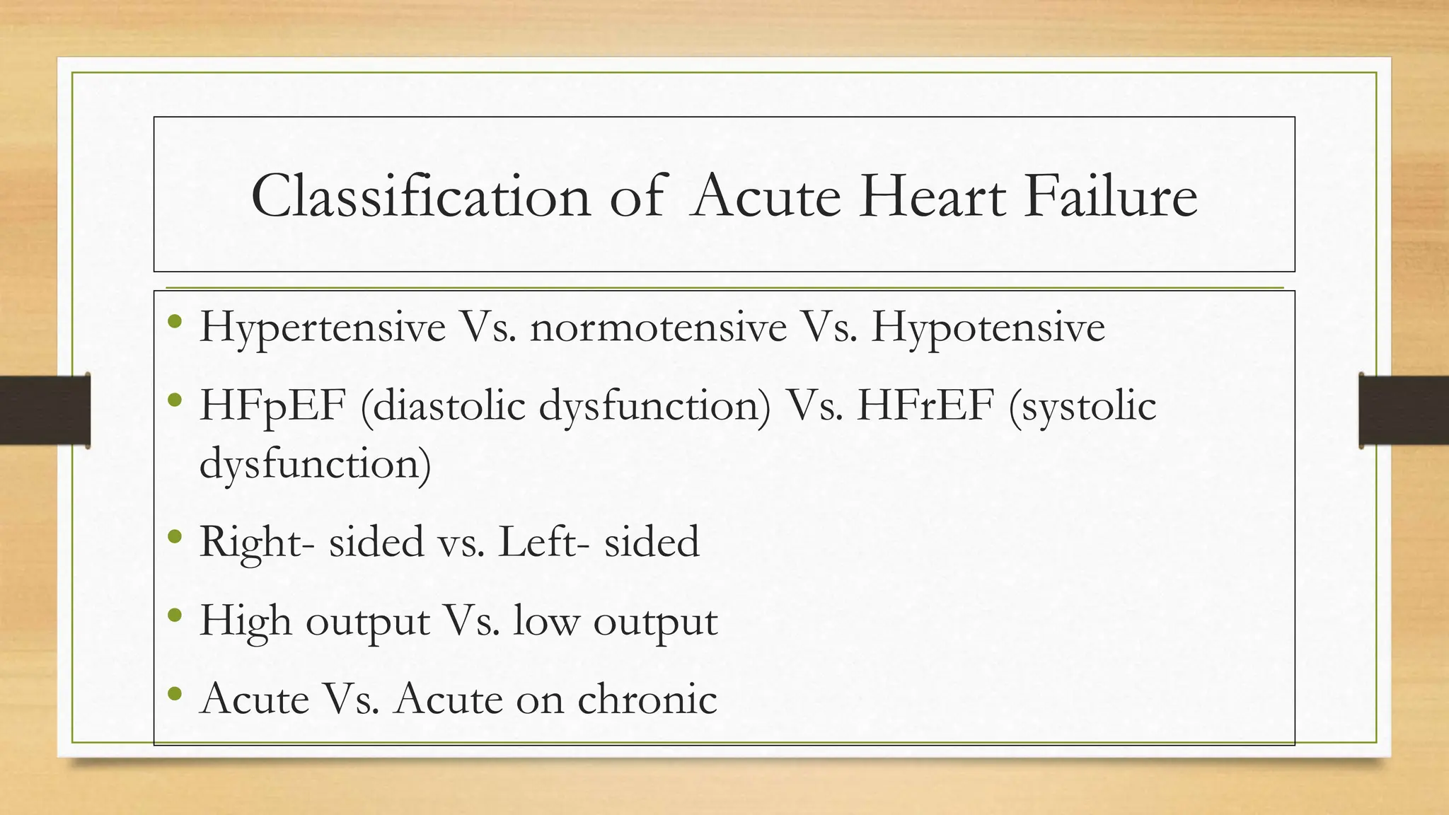 Acute Heart Failure presentation by Dr Chikondi Malobe | PPT