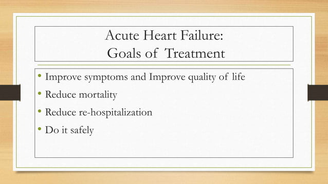 Acute Heart Failure presentation by Dr Chikondi Malobe | PPT