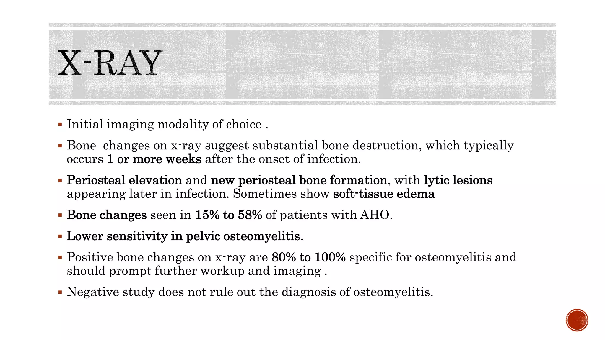 Acute hematogenous osteomyelitis | PPTX