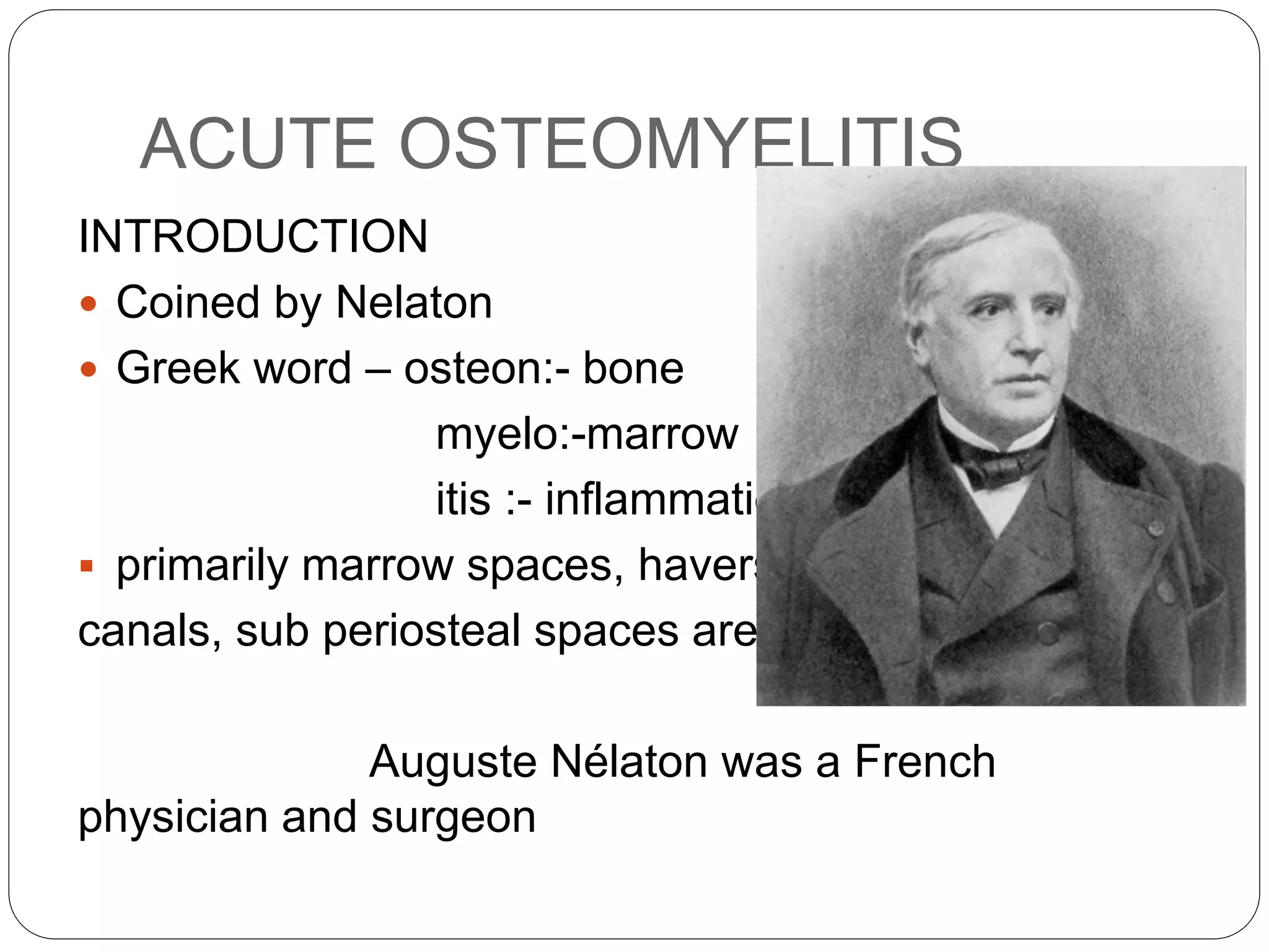 Acute hematogenous osteomyelitis | PPTX