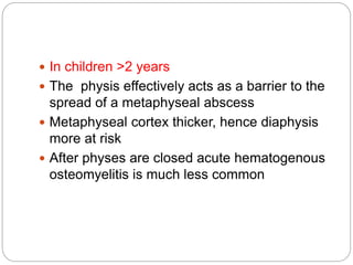 Acute hematogenous osteomyelitis | PPTX