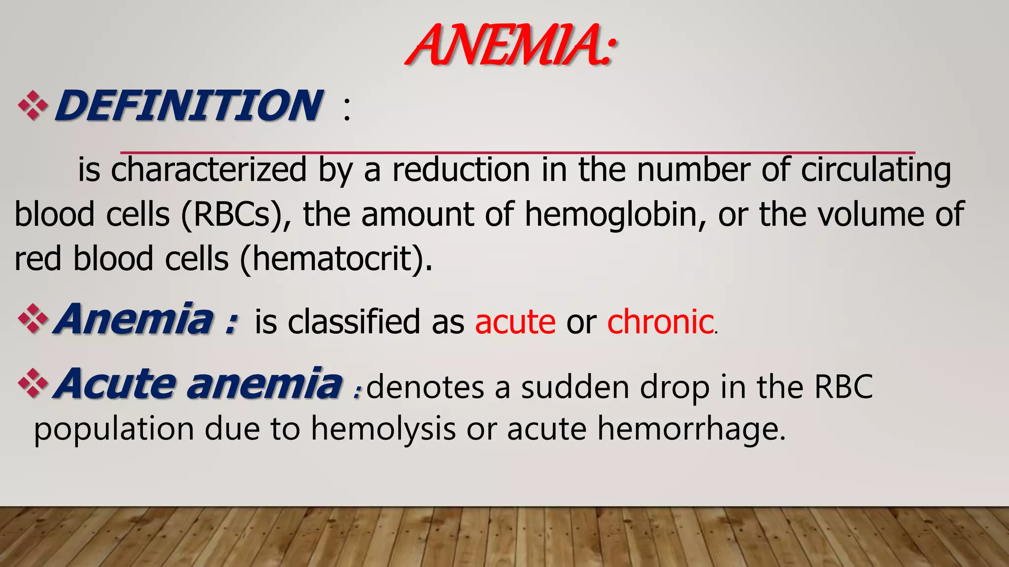 Acute hemolytic anemia | PPTX