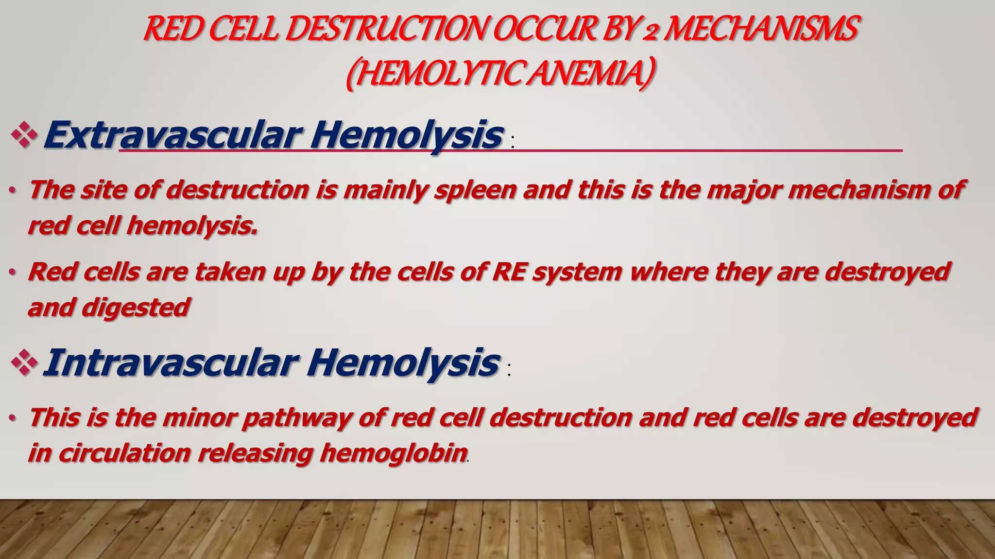 Acute hemolytic anemia | PPTX