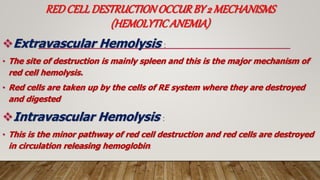 Acute hemolytic anemia | PPTX