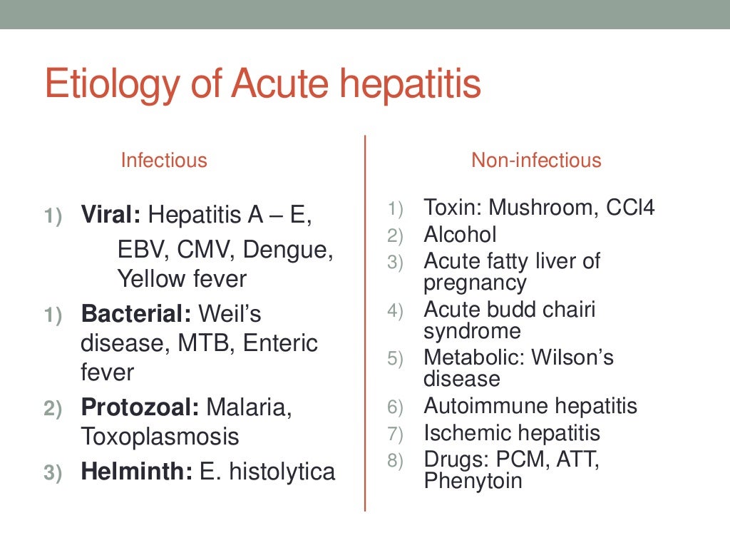 Acute hepatitis