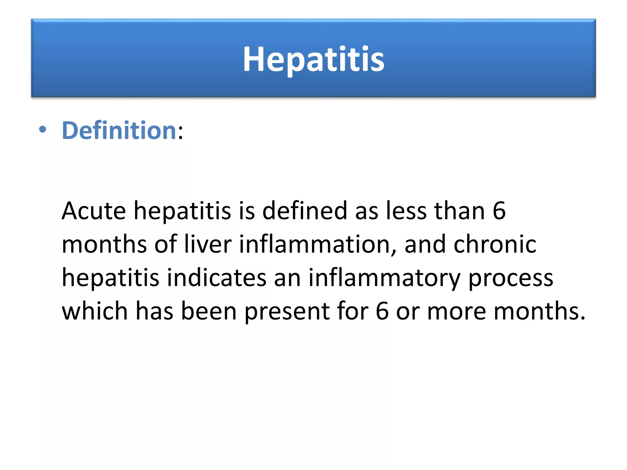 Acute hepatitis in pediatrics | PPTX