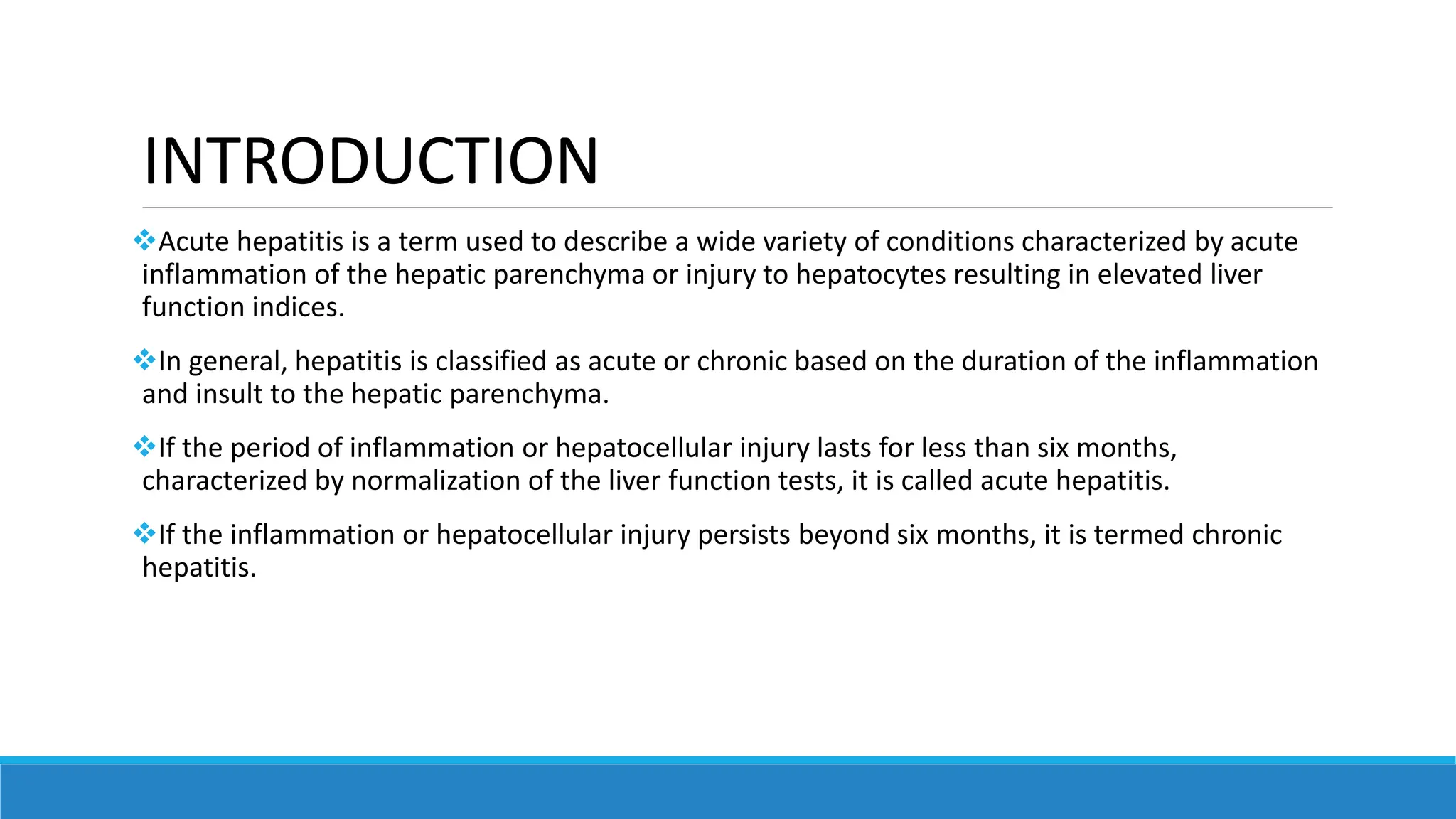 ACUTE HEPATITIS (causes and Clinical Features) | PPTX