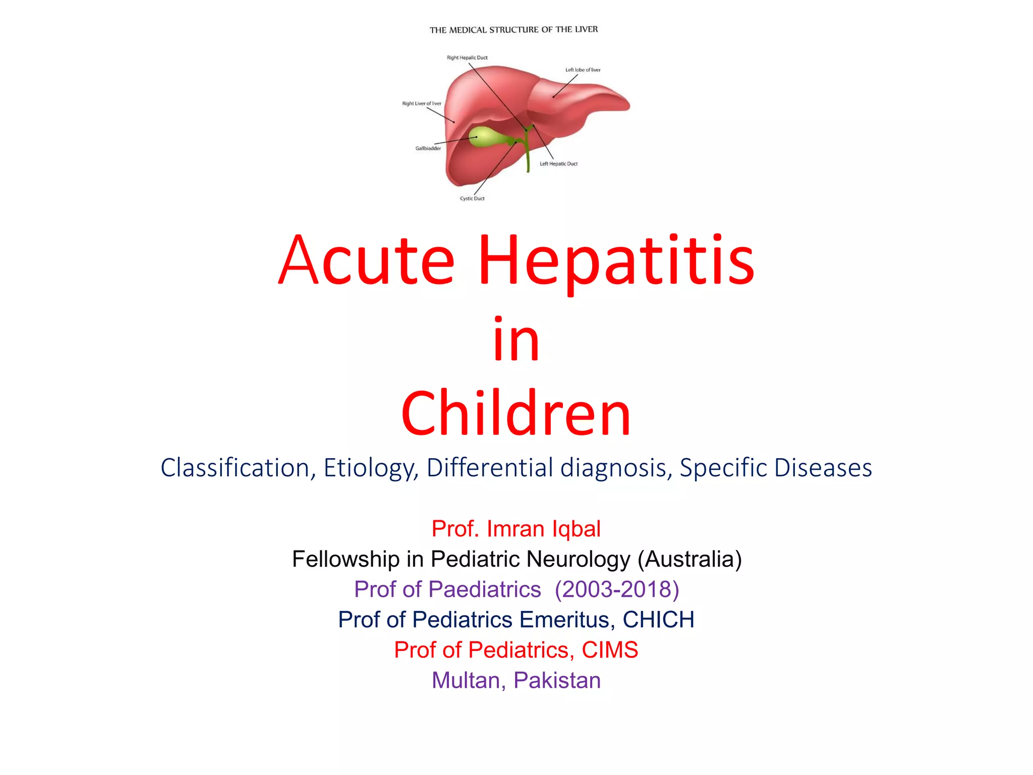 Acute hepatitis in children 2021 | PDF