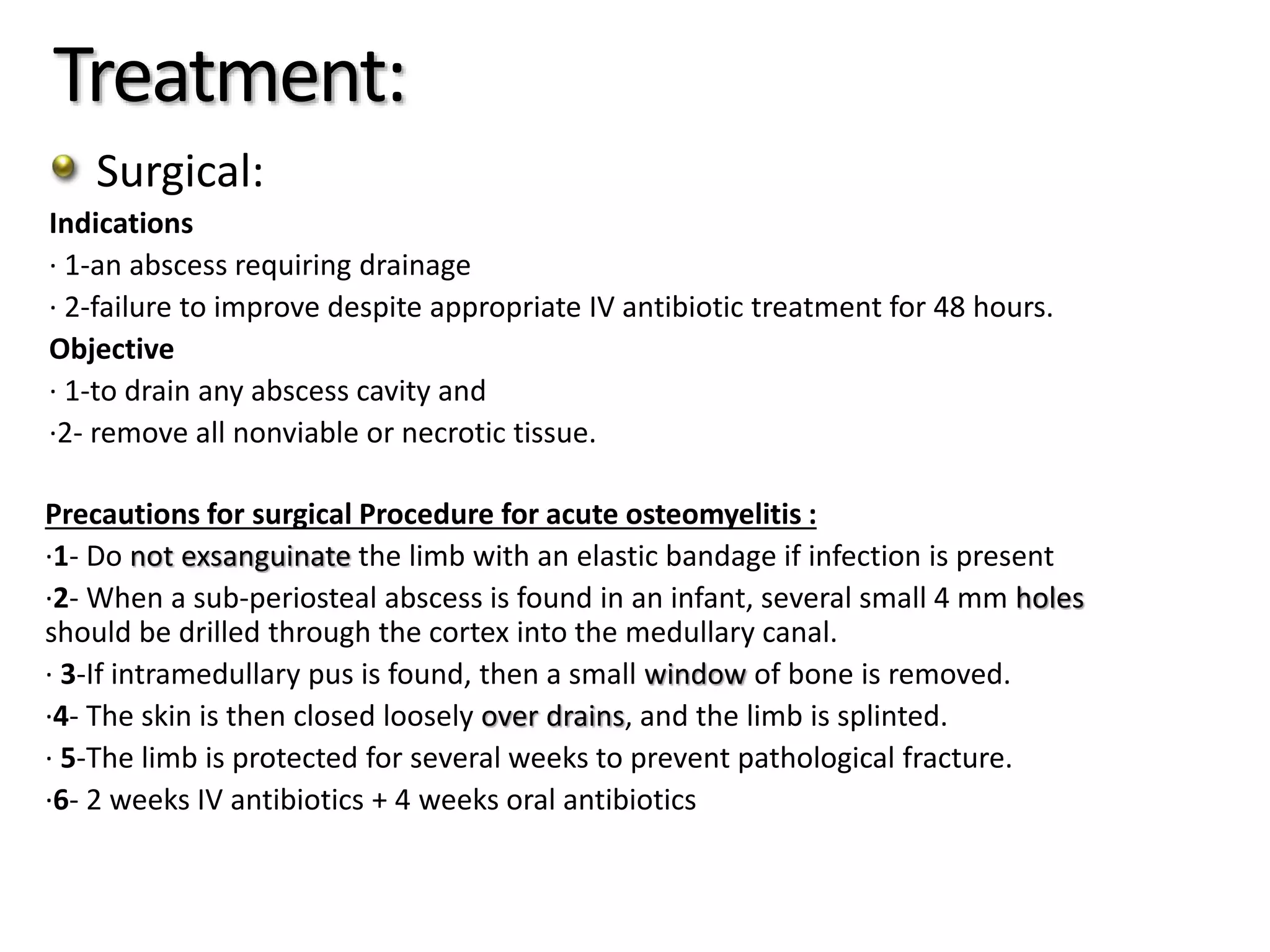 Acute infections of bones and joints | PPTX