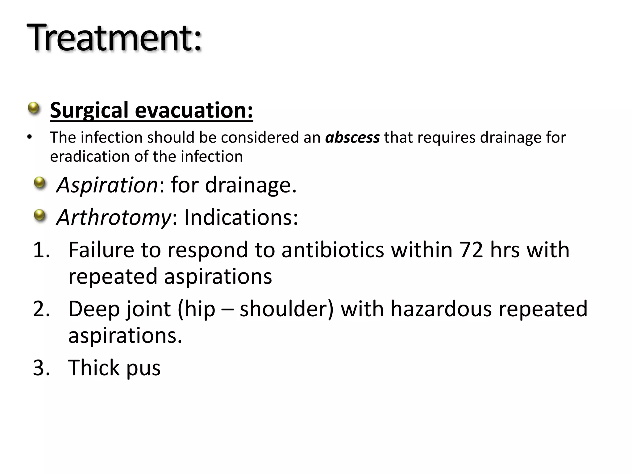 Acute infections of bones and joints | PPTX