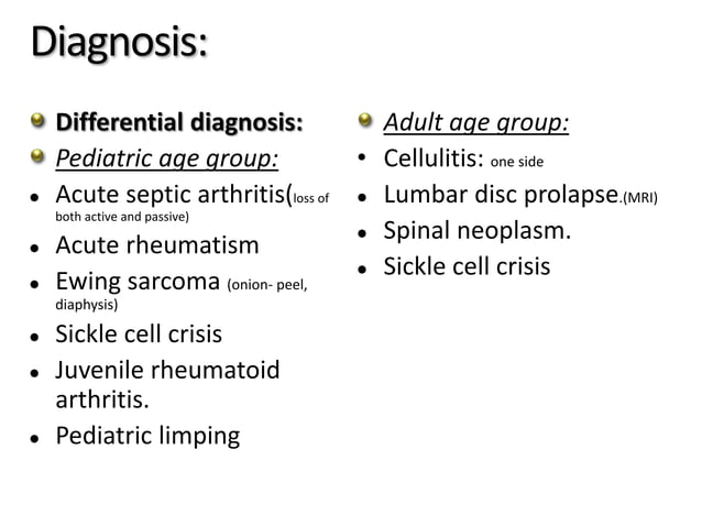 Acute infections of bones and joints | PPTX | Bone and Joint Conditions ...