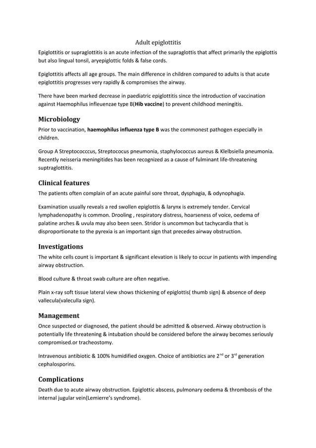 Acute infections of the larynx | DOC | Lung and Respiratory Health ...