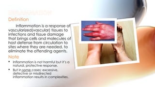 Acute inflammatiom, inflammation, acute pptx | PPTX