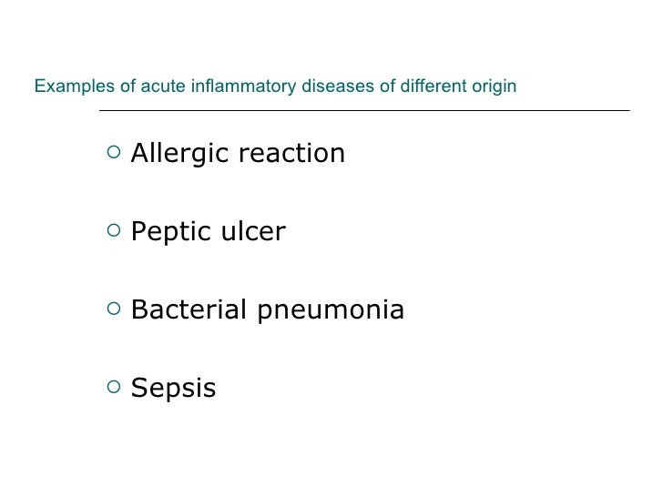 Acute inflammation