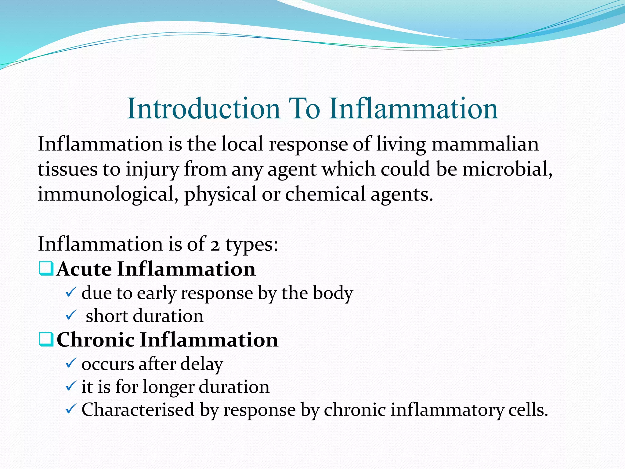 Acute inflammation | PPTX | Blood Disorders | Diseases and Conditions