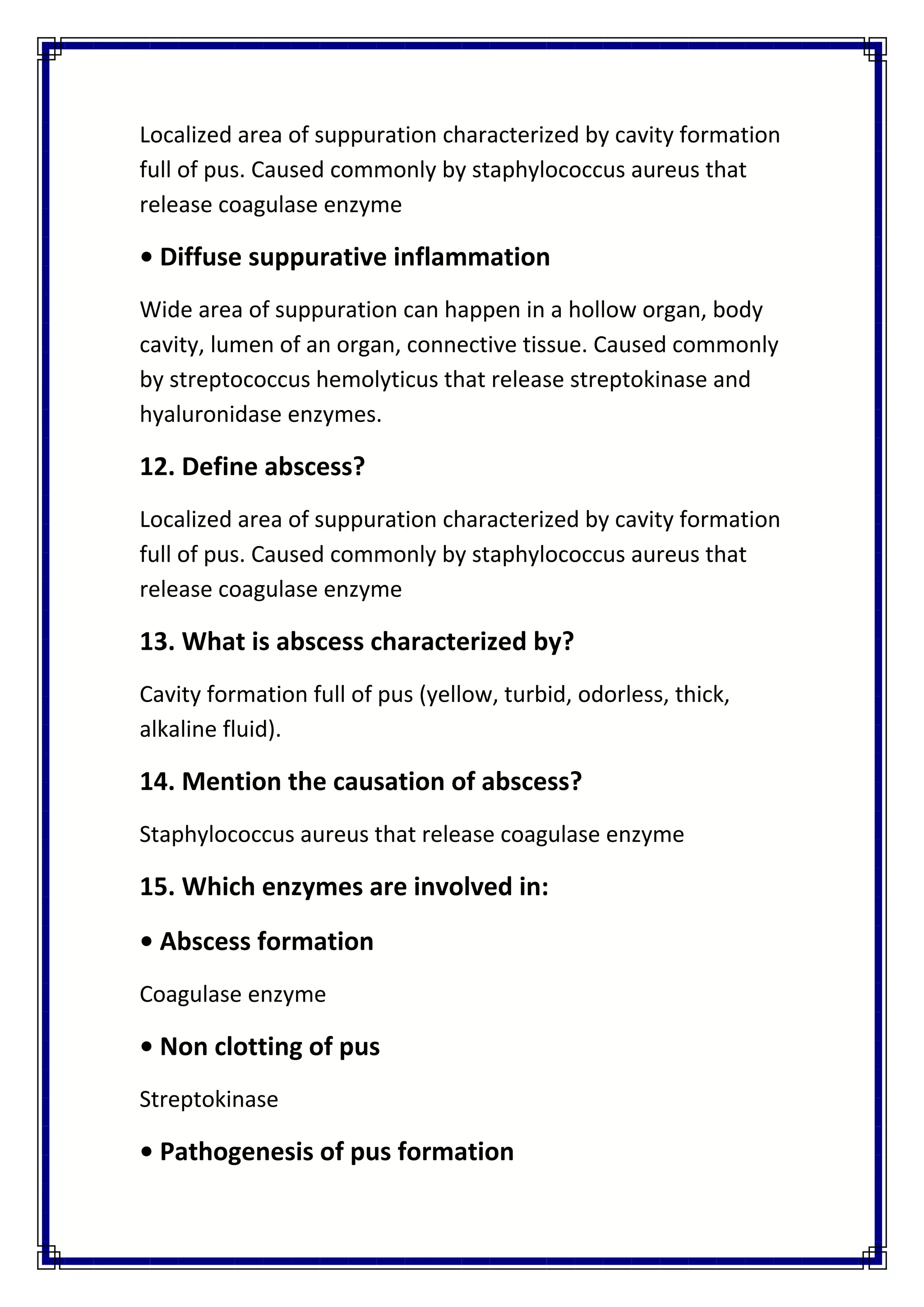 Acute inflammation answers+(2) | PDF