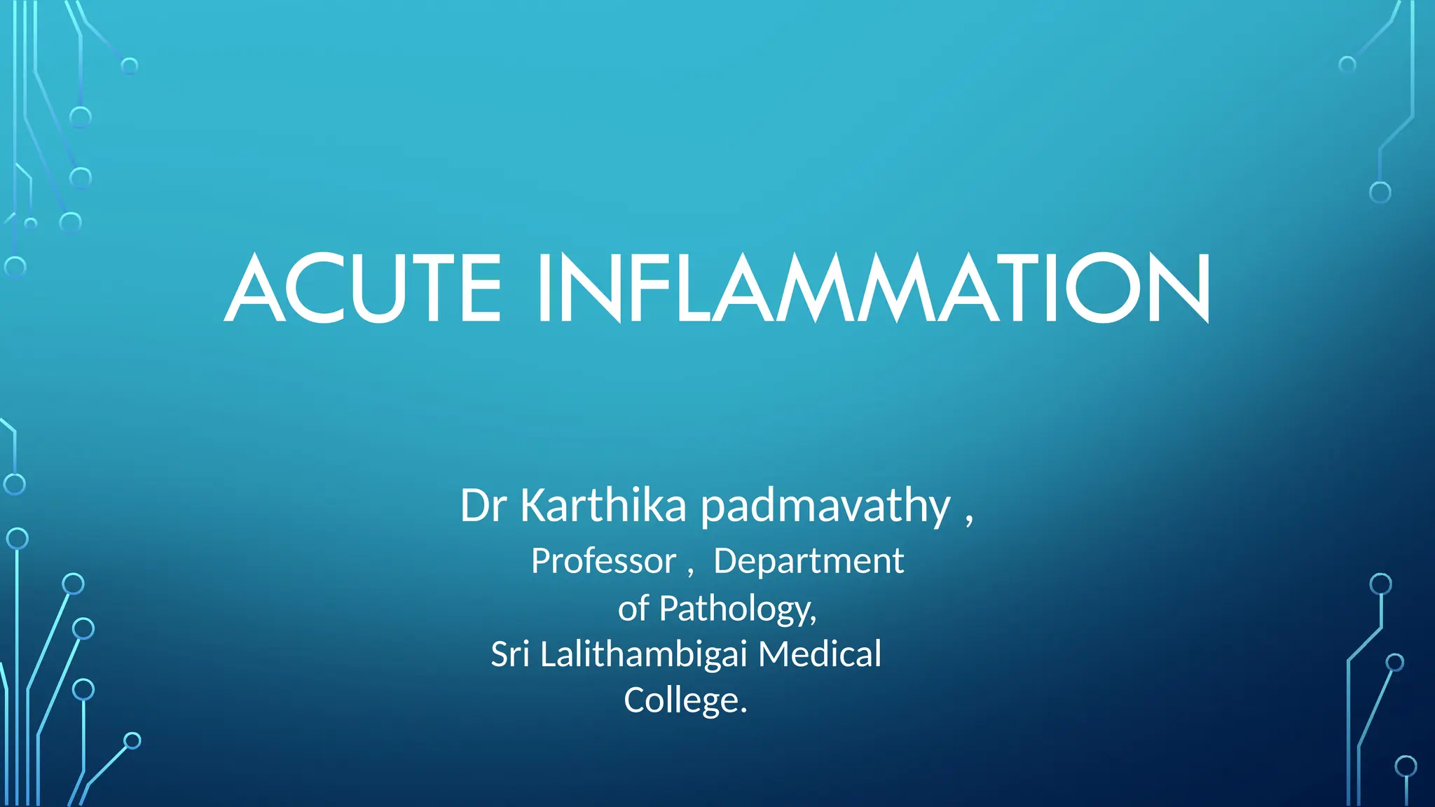 acute inflammation -vascular and cellular events | PPTX