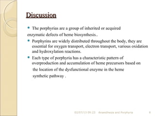 Acute intermittent porphyria case presentation | PPT