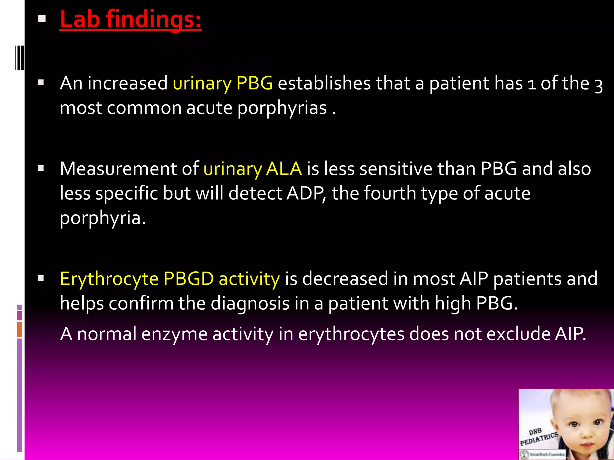 Acute Intermittent Porphyria ( AIP ) Dr Padmesh | PPTX