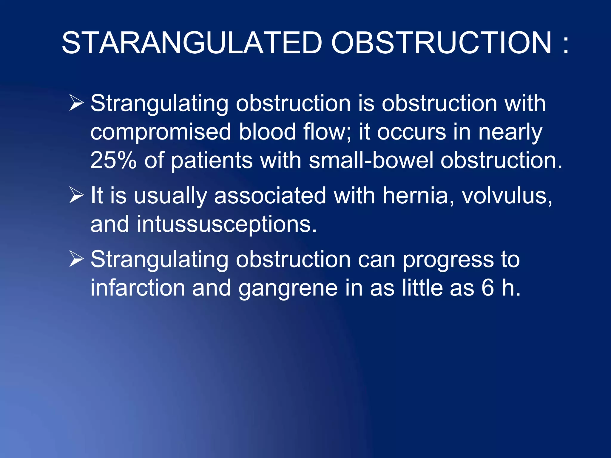 Acute intestinal obstruction | PPTX