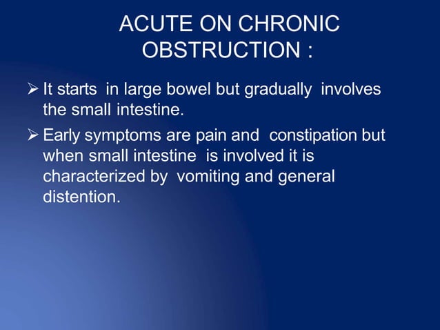 Acute intestinal obstruction | PPTX | Digestive Disorders | Diseases ...