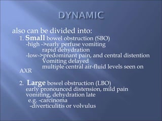 acute intestinal obstruction. .pptx