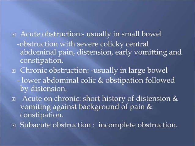 acute intestinal obstruction. .pptx
