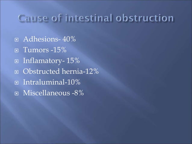 acute intestinal obstruction. .pptx