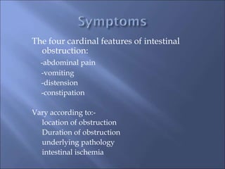 acute intestinal obstruction. .pptx